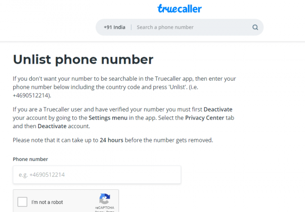 How to Remove Your Mobile Number From TrueCaller Database?