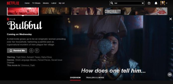 Download Bulbbul in HD For Free